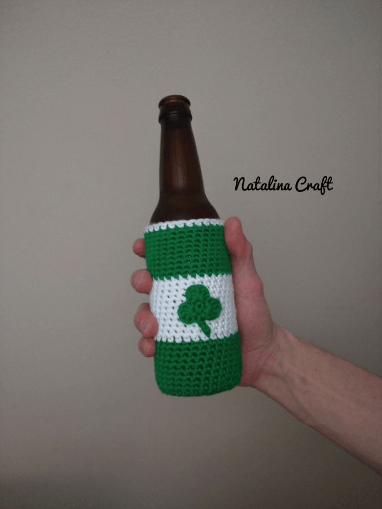 Crochet cozy for Beer bottles: Free pattern