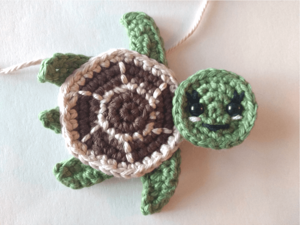 Crochet Turtle Appliques - Free and Easy patterns