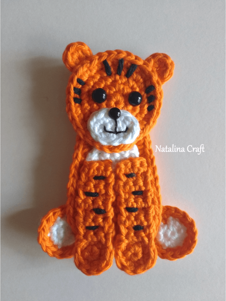Tiger Applique Crochet Pattern - Natalina Craft