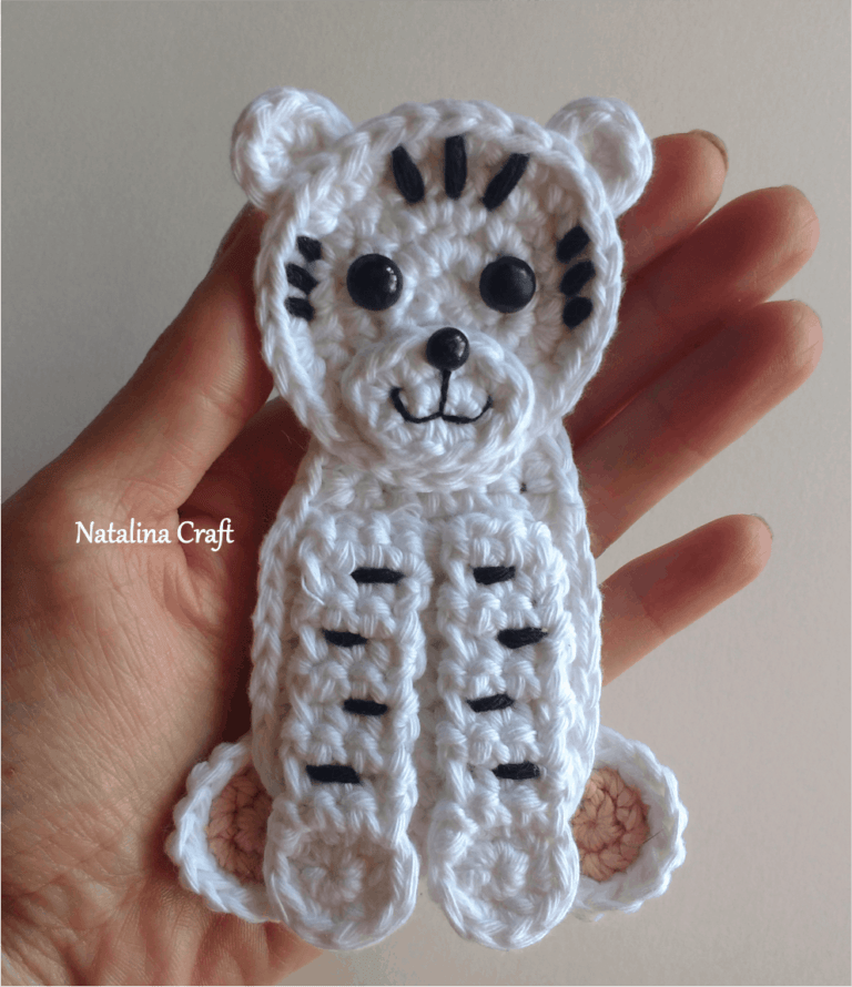 Tiger Applique Crochet Pattern - Natalina Craft