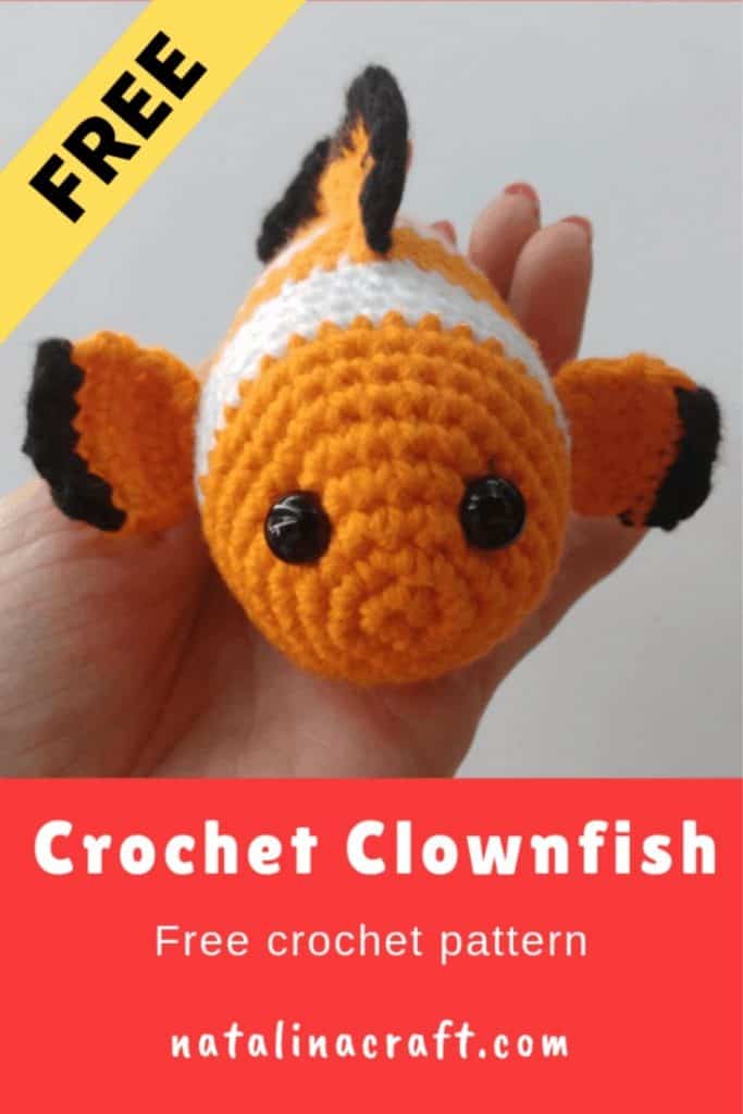 Crochet-clownfish-pinterest - Natalina Craft