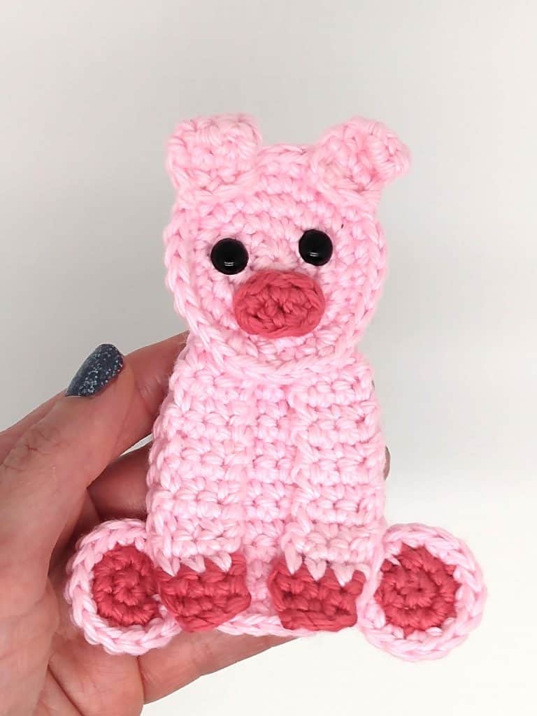 Pig Applique Crochet Pattern - Natalina Craft