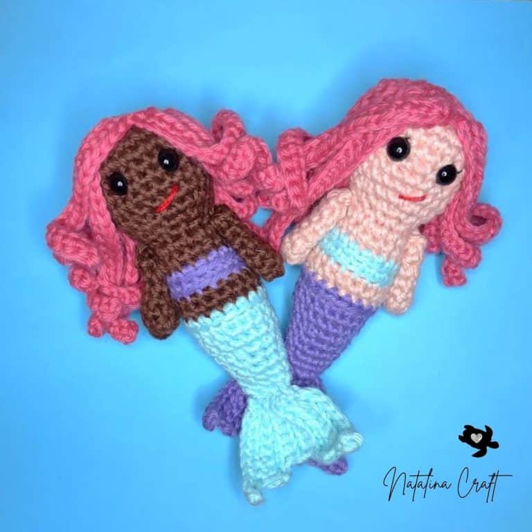 Little Mermaid Crochet Pattern - Free - Natalina Craft