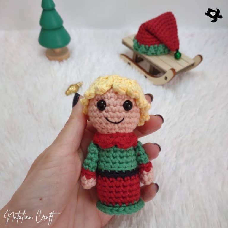 Crochet Elf Pattern - Free pattern - Natalina Craft