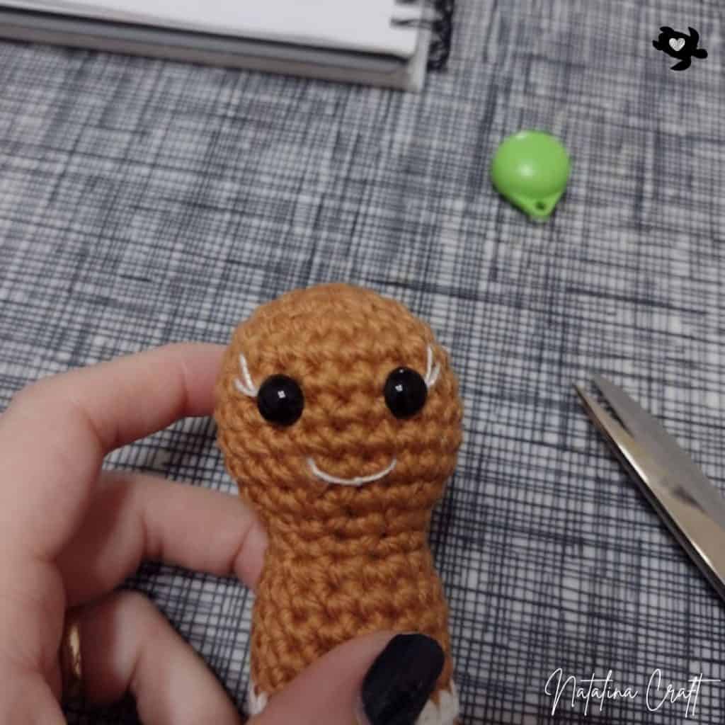 Gingerbread Girl Crochet Pattern - Free Pattern - Natalina Craft