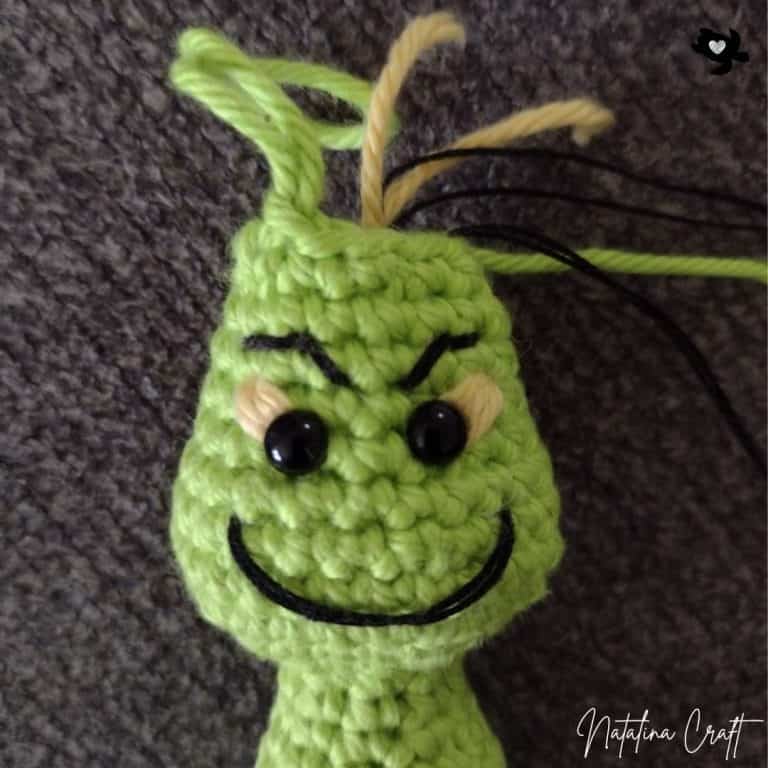 Crochet Grinch Pattern - Free Pattern - Natalina Craft