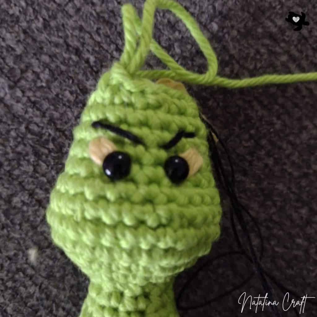 Crochet Grinch Pattern - Free Pattern - Natalina Craft