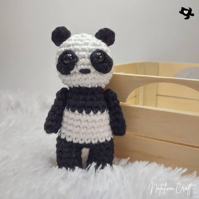 Crochet Pattern Mini Panda - Free Pattern - Natalina Craft