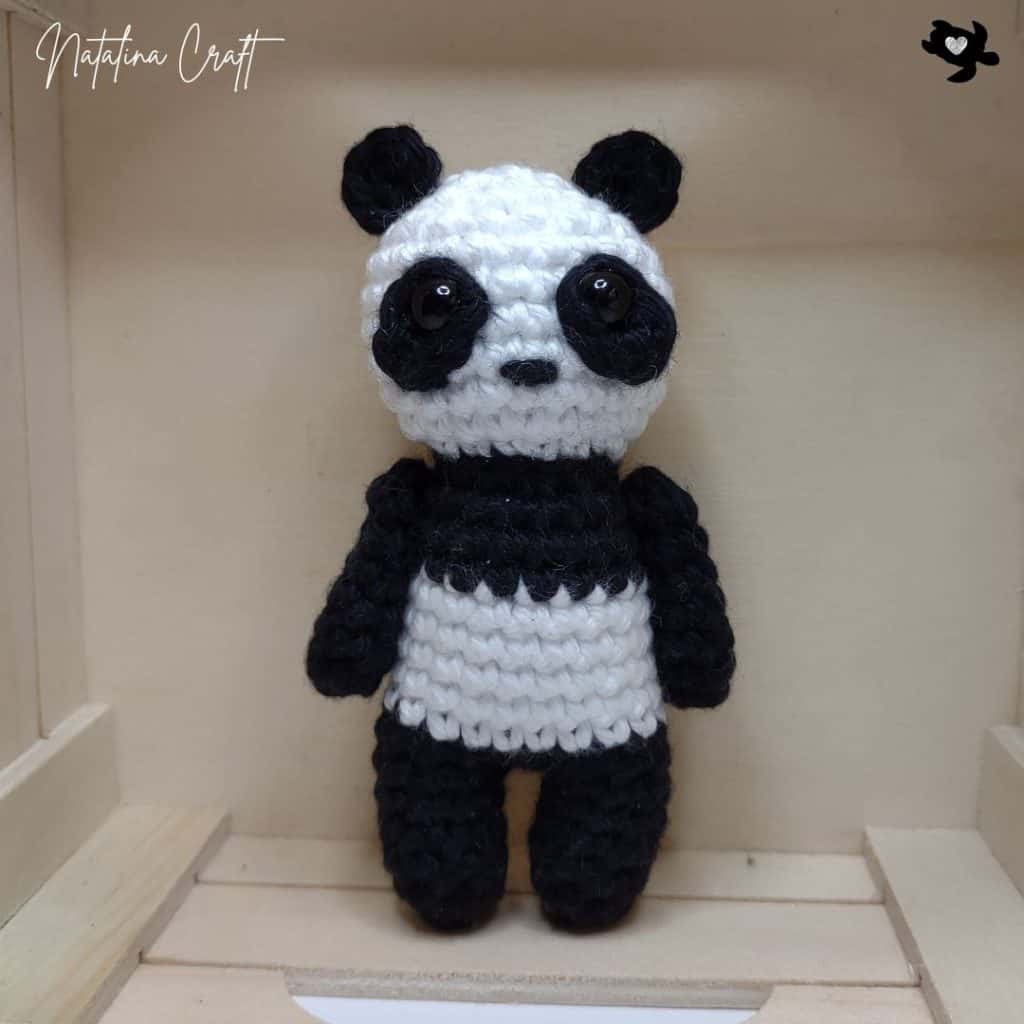 Crochet Pattern Mini Panda - Free Pattern - Natalina Craft