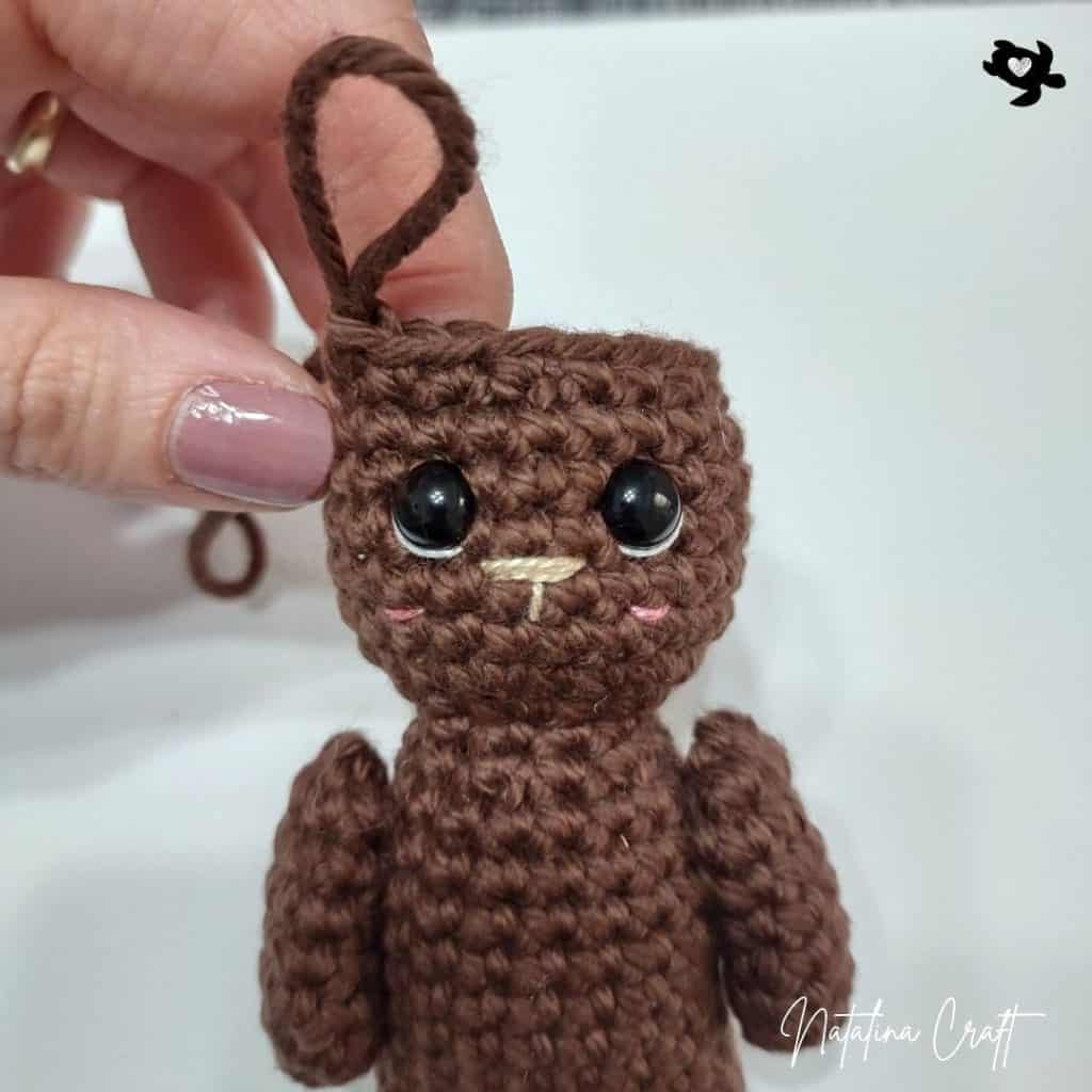 Crochet Pattern Mini Brown Bear - Free Pattern - Natalina Craft