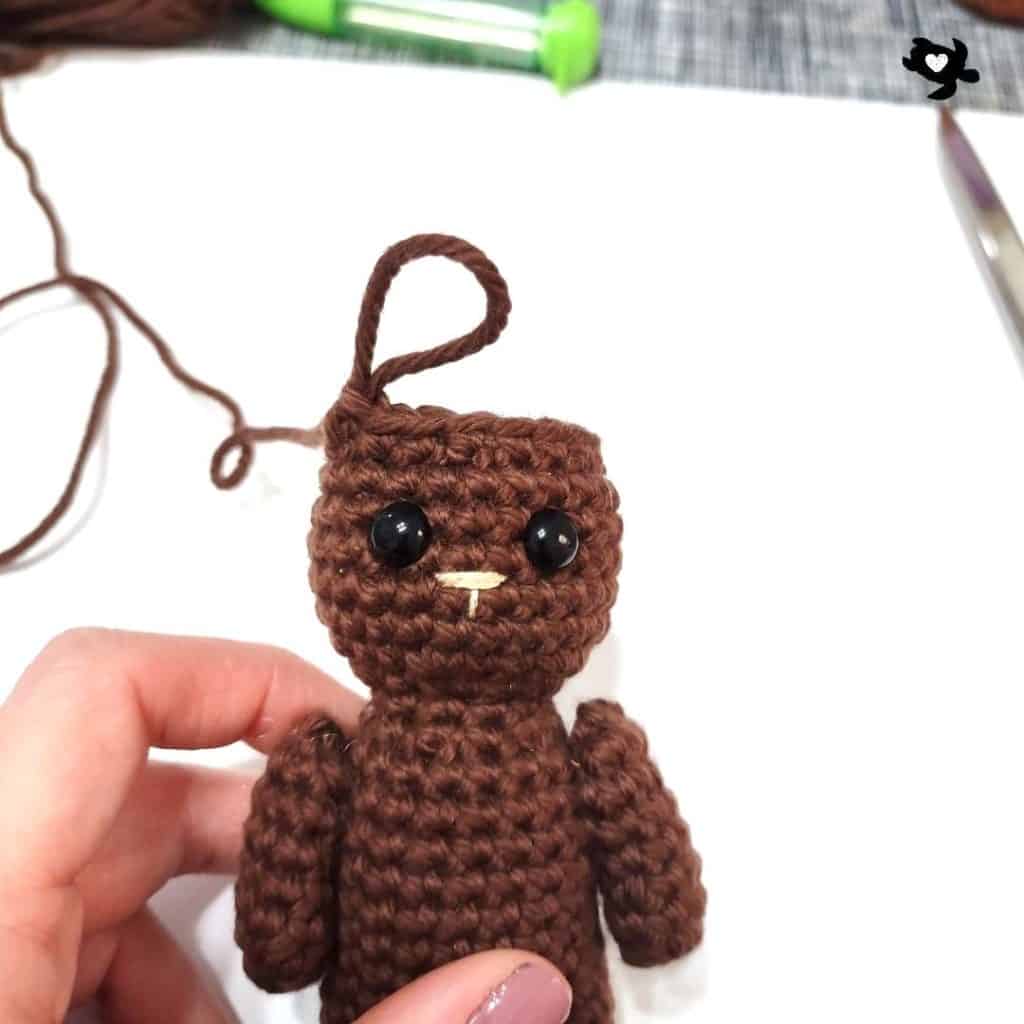 Crochet Pattern Mini Brown Bear - Free Pattern - Natalina Craft