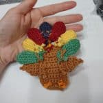 Crochet pattern: Turkey appliqué - Free Pattern - Natalina Craft