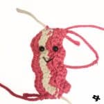 Mini crochet bacon - Free pattern - Natalina Craft