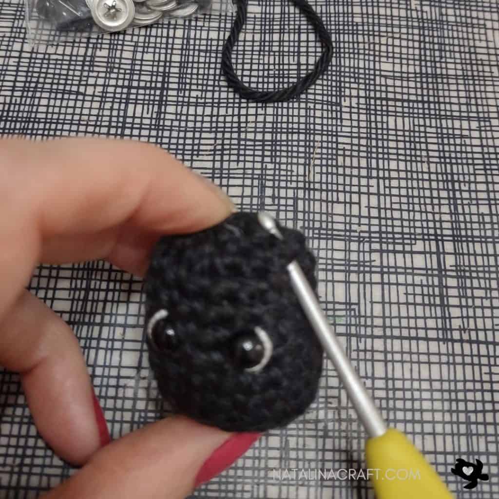 No-sew Crochet bat - Free pattern - Natalina Craft