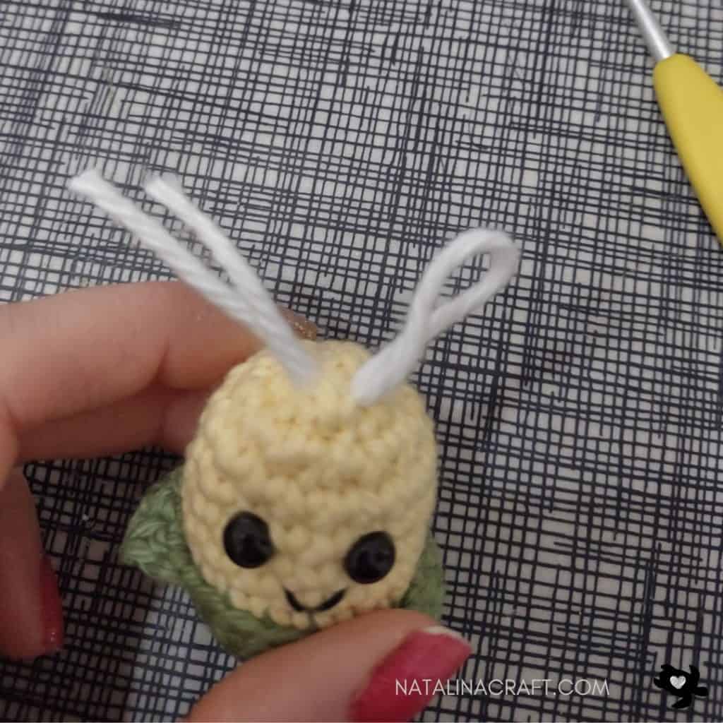 No-sew Crochet Corn - Free pattern - Natalina Craft