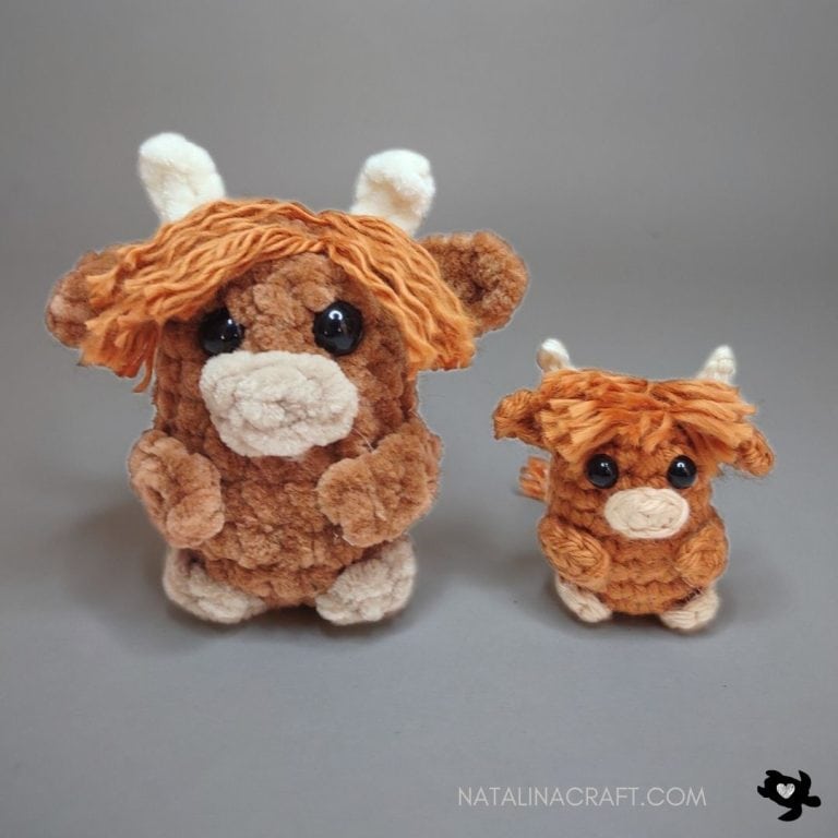 Highland Cow - Crochet Pattern - Natalina Craft