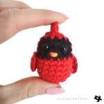 Red Cardinal - Free Crochet Pattern - Natalina Craft